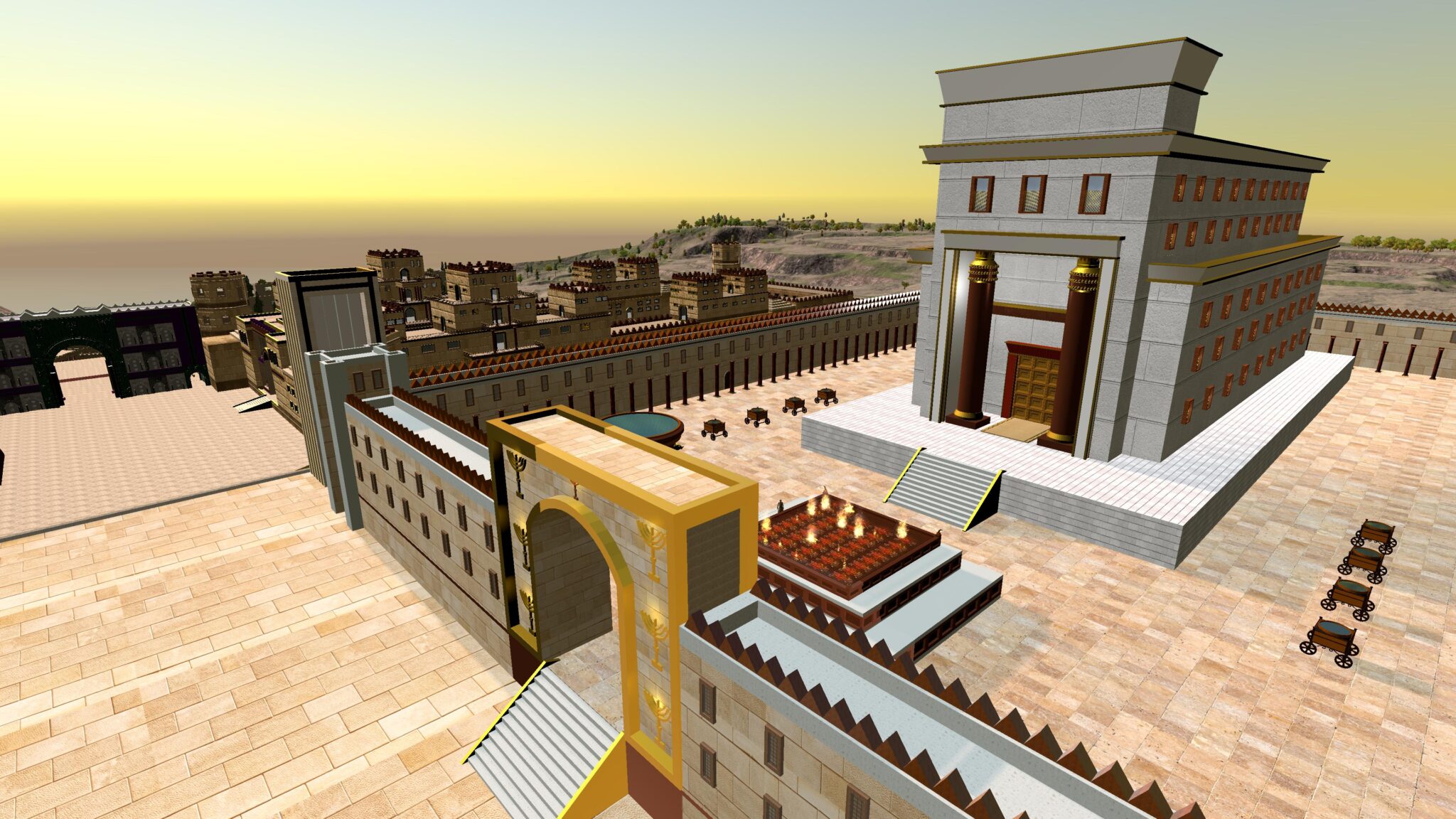 4K Ultra HD Image of Solomon’s Temple – Side Front View – IsraelMyChannel
